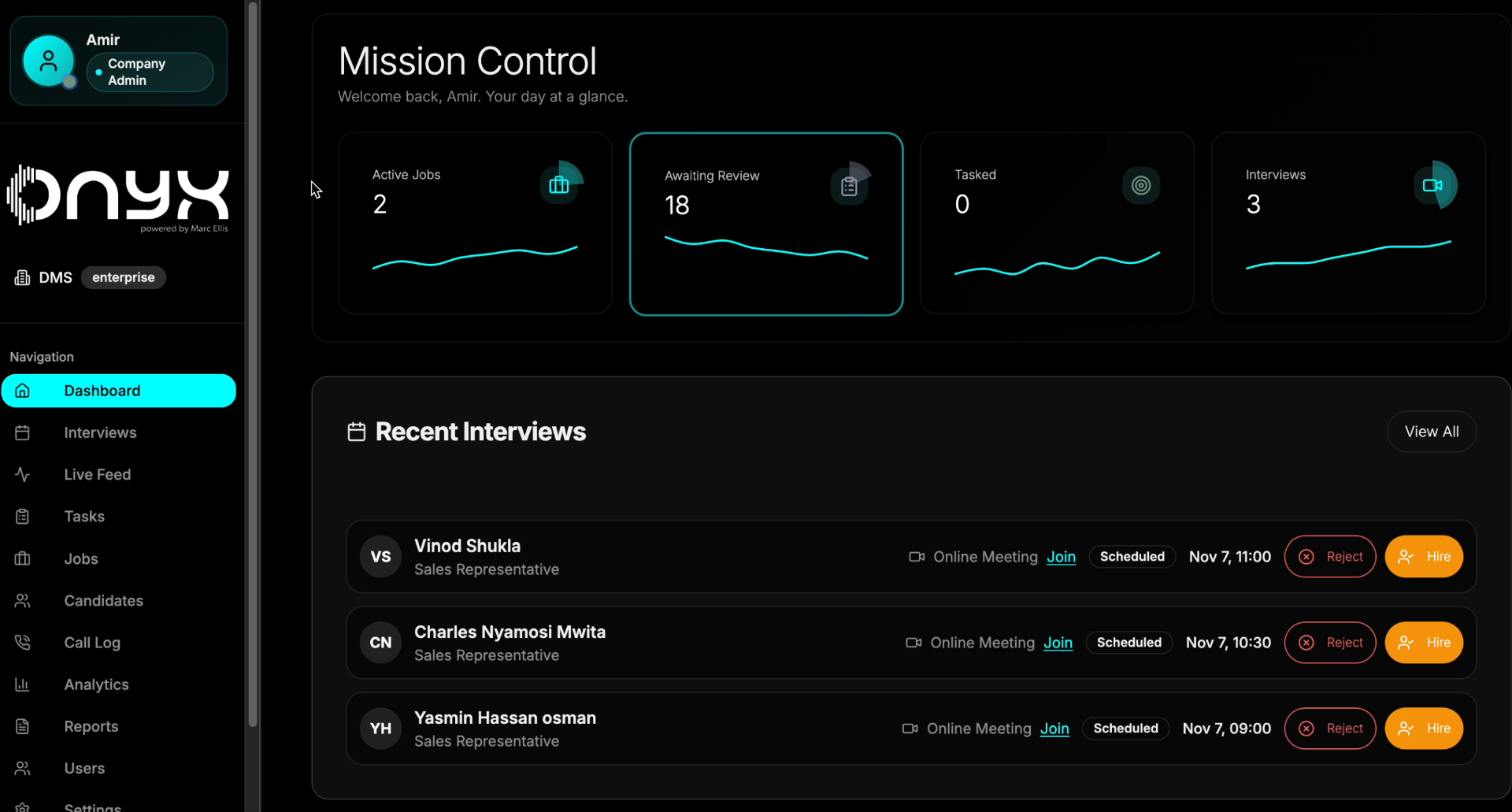 Onyx — The AI Recruiter That Never Sleeps